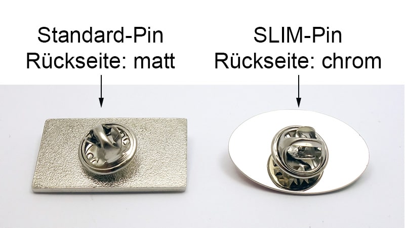 SLIM-Pins aus Metall • Express-Lieferung • Domingdruck
